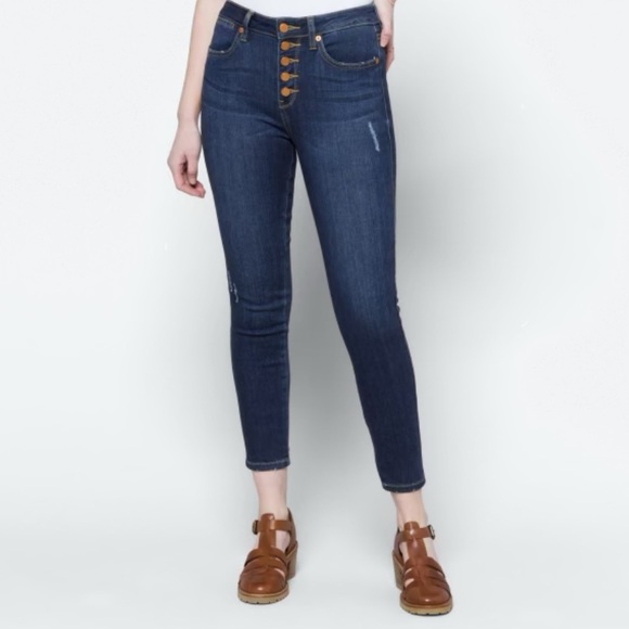 Just USA | Jeans | Just Usa Rhea Mid Rise Exposed Button Fly Skinny ...